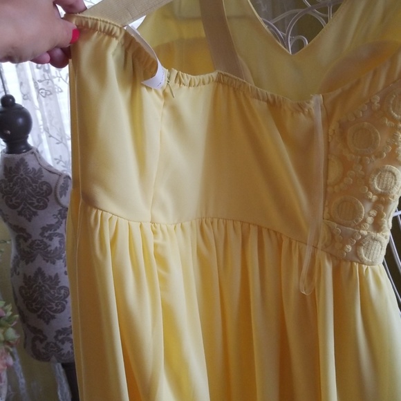 deja vu | Dresses | Chiffon Sweetheart Dot Lace Pattern Dress | Poshmark